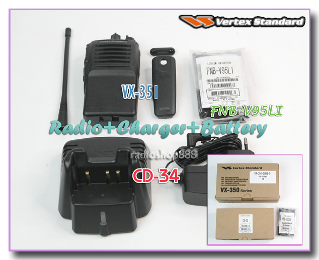 Vertex Standard VX-351 UHF 400-470Mhz Portable Radios - Radioshop888 RT ...